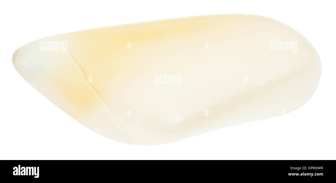polished yellow Moonstone gemstone isolated Stock Photo - Alamy