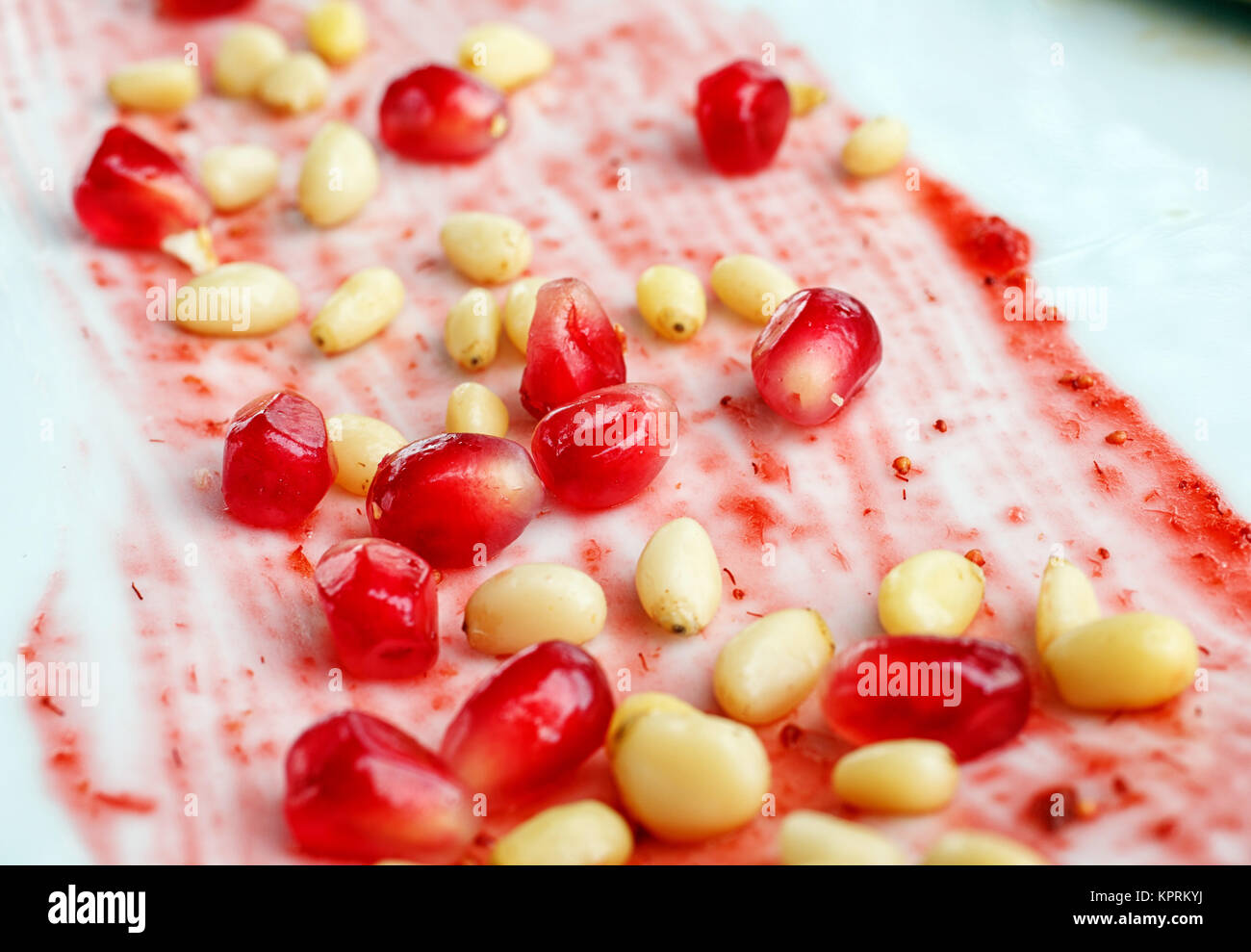 appetizing restaurant food on white background Stock Photo - Alamy
