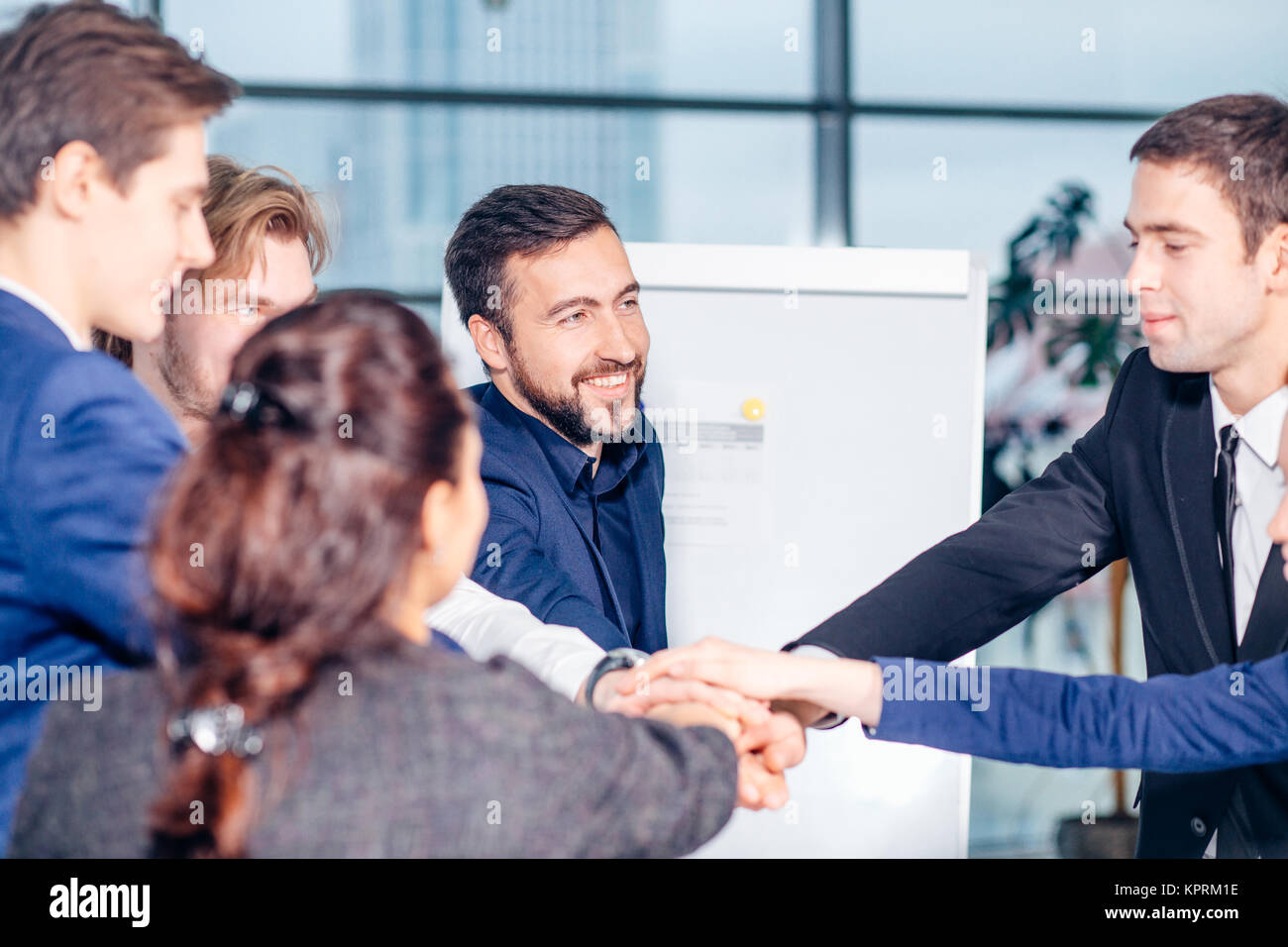 Business People Teamwork Collaboration Relation Concept Stock Photo - Alamy