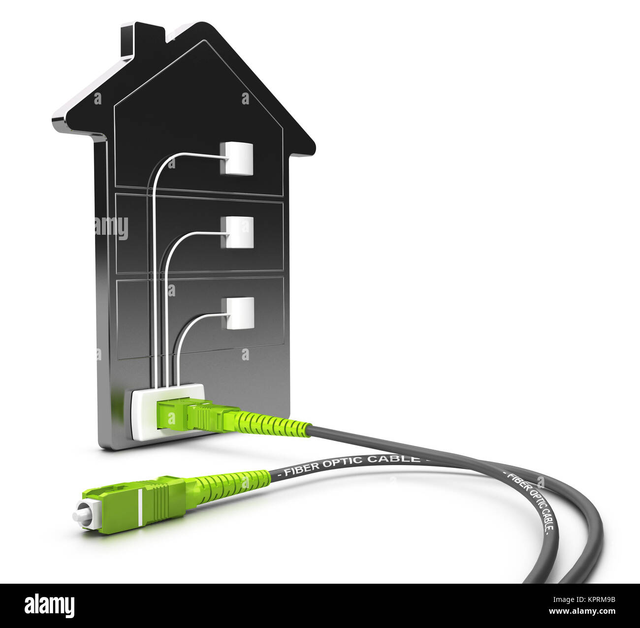 FTTB, Fiber To The Building Stock Photo - Alamy