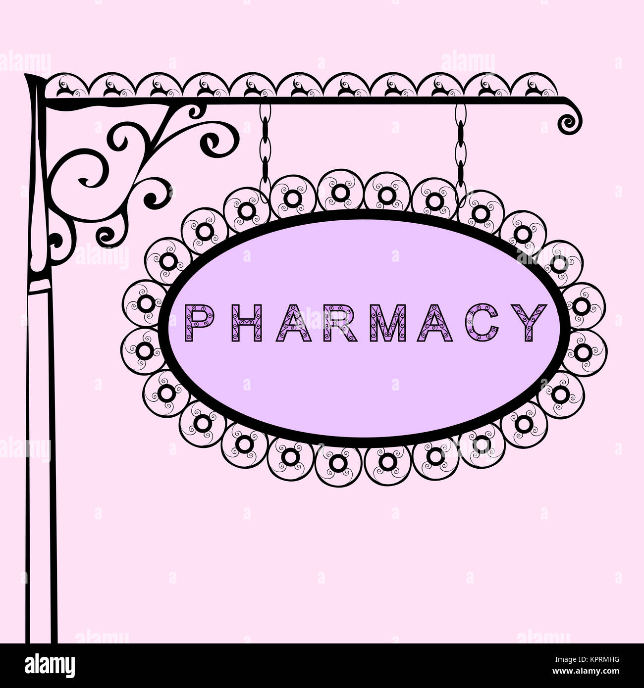 Retro drugstore sign hi-res stock photography and images - Alamy