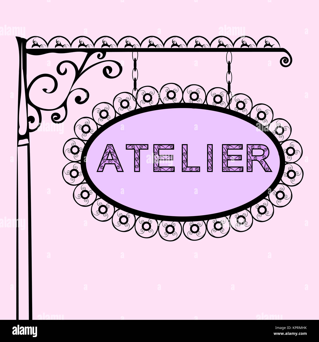 Atelier sign vintage hi-res stock photography and images - Alamy