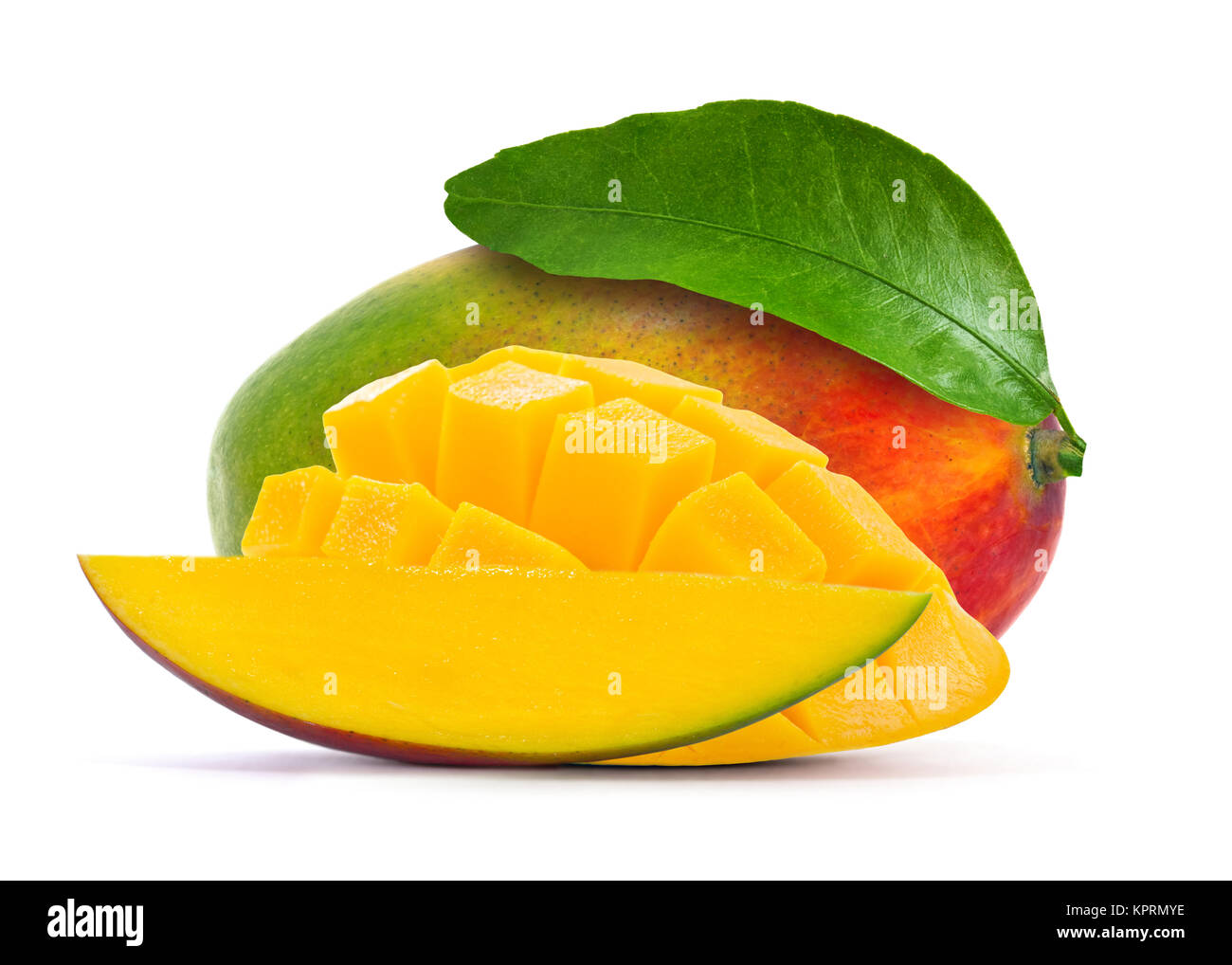 Mango isolated on white Stock Photo - Alamy