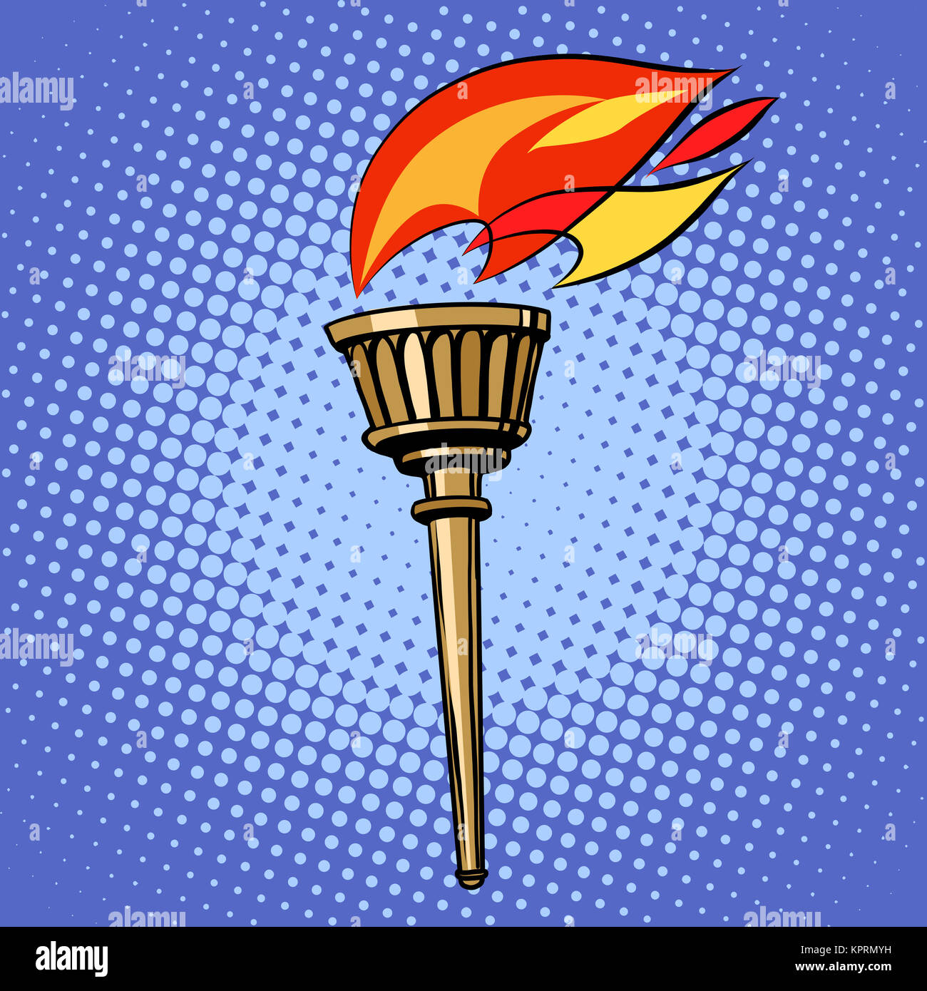 sports torch, fire torchbearer Stock Photo - Alamy
