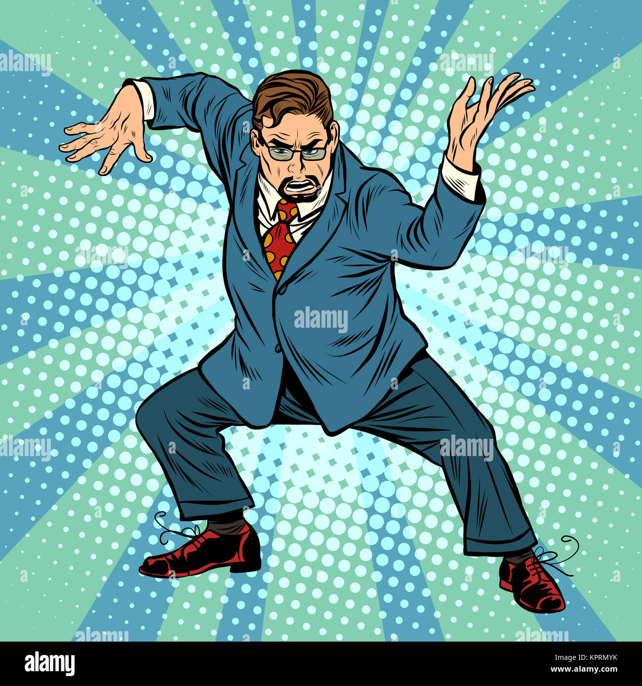 Karate fighter and businessman hi-res stock photography and images - Alamy