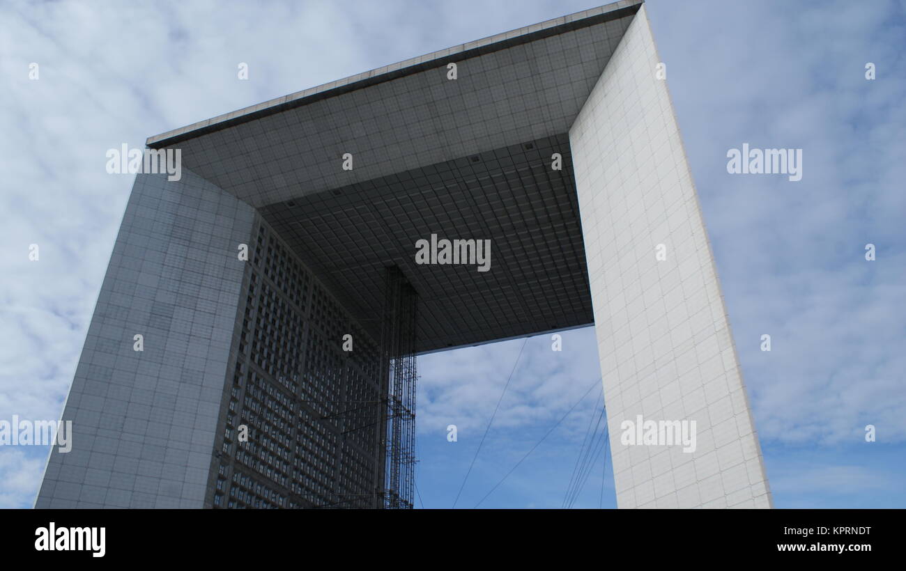Modern arch in french Paris Stock Photo - Alamy