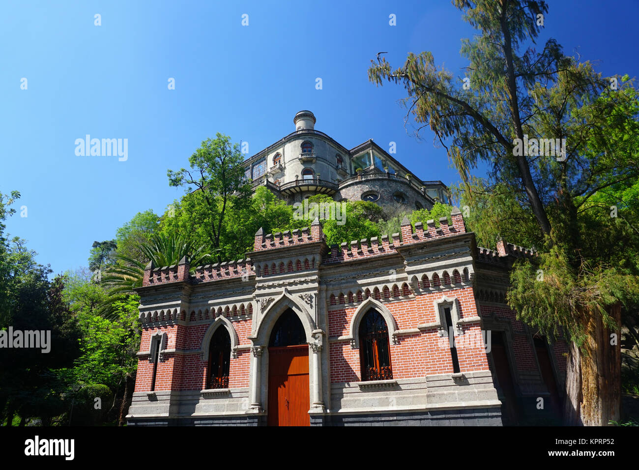 Chapultepec Castle on Chapultepec Hill in Chapultepec Park, Mexico City ...