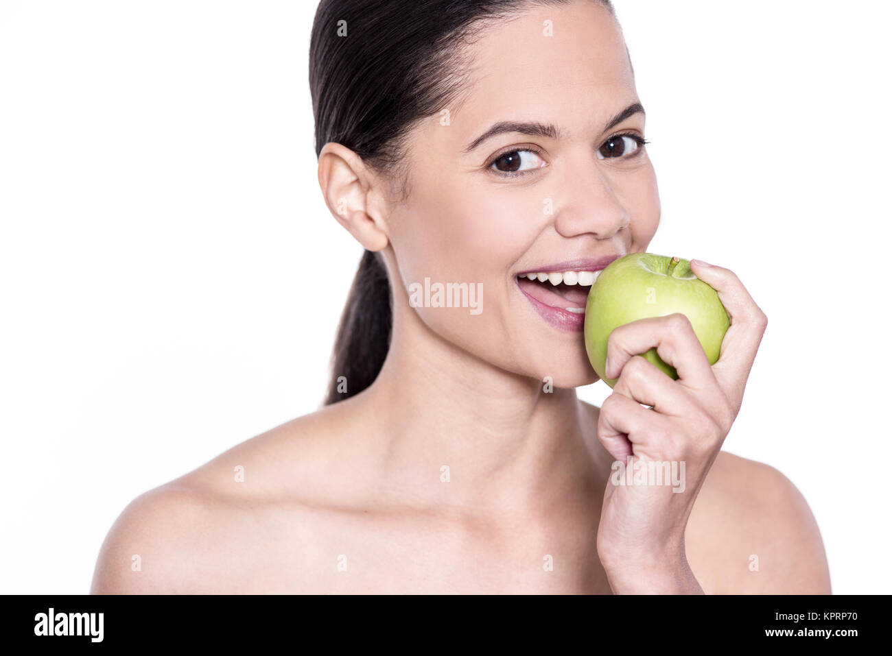 I eat an apple hi-res stock photography and images - Alamy