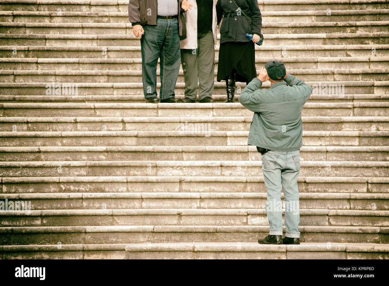 Unrecognizable people taking a picture Stock Photo - Alamy