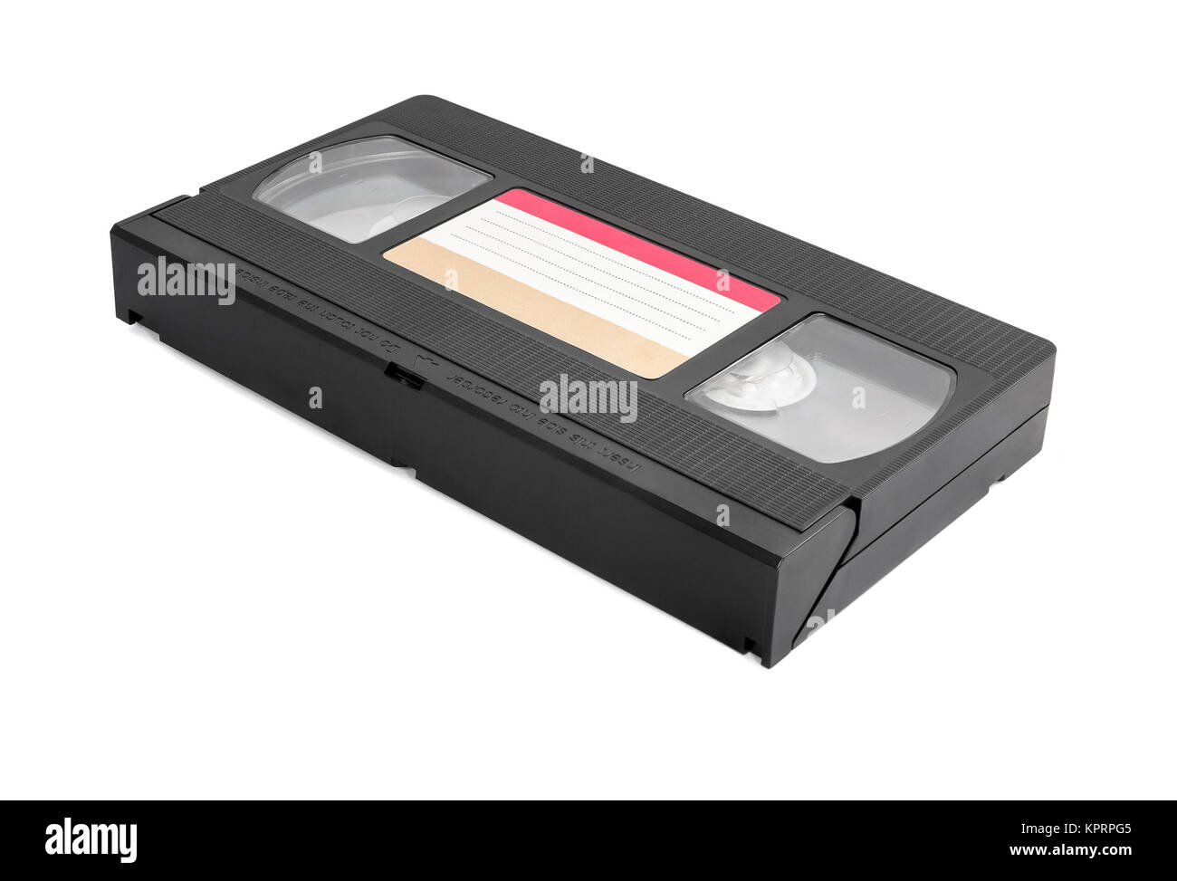 VHS video tape isolated on white background with clipping path Stock ...