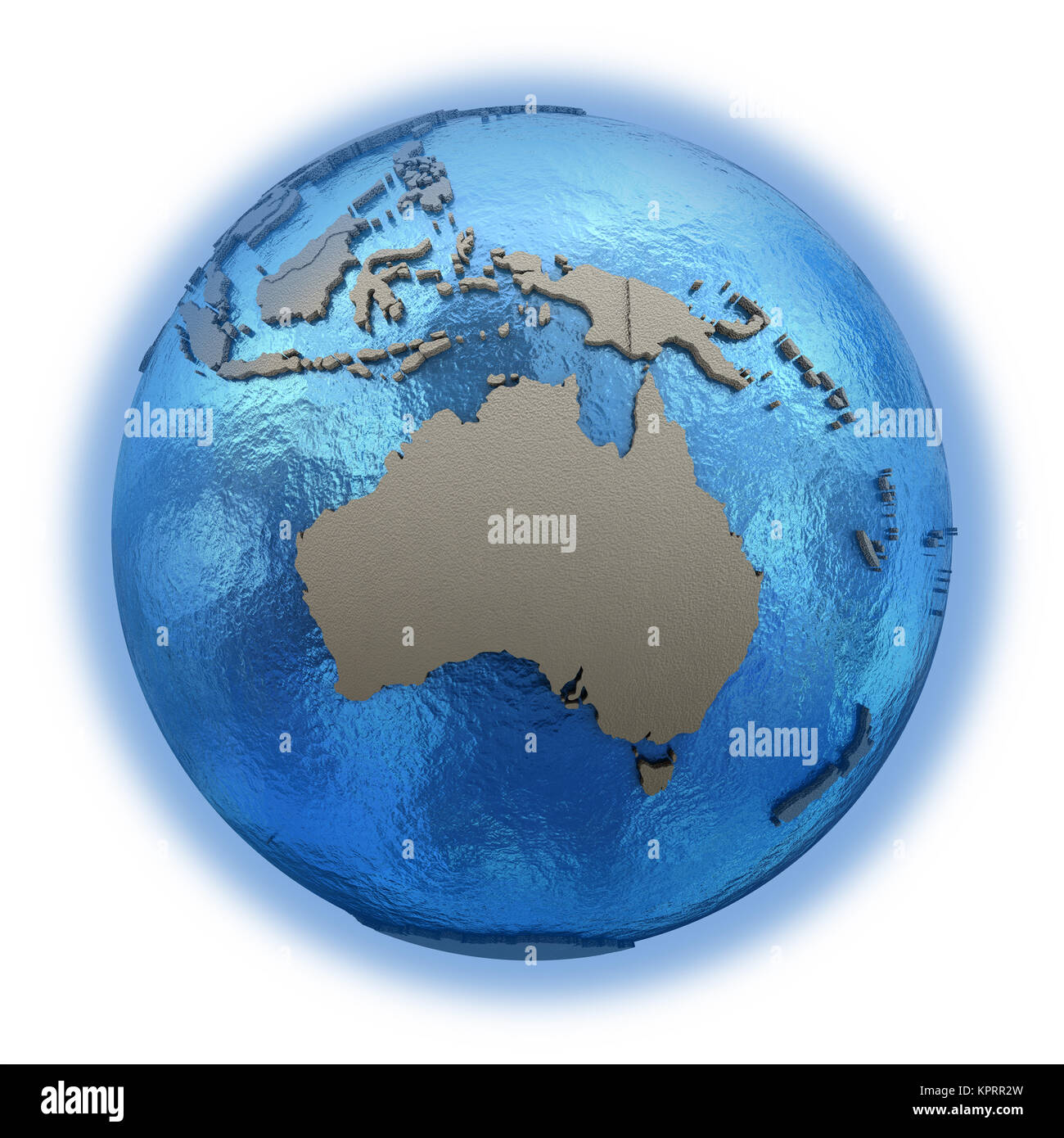 Australia australasia globe map hi-res stock photography and images - Alamy