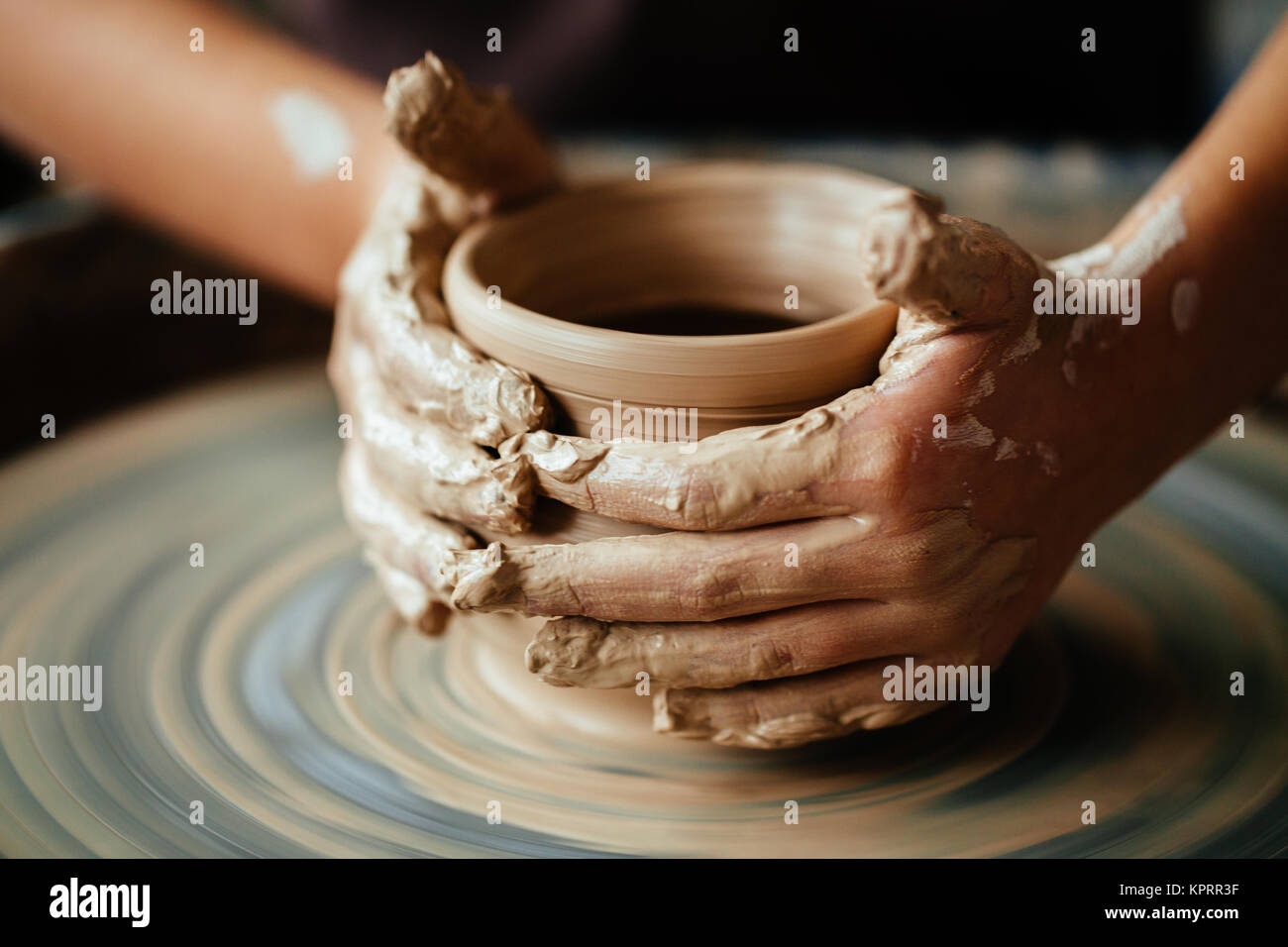 Throwing clay hi-res stock photography and images - Alamy