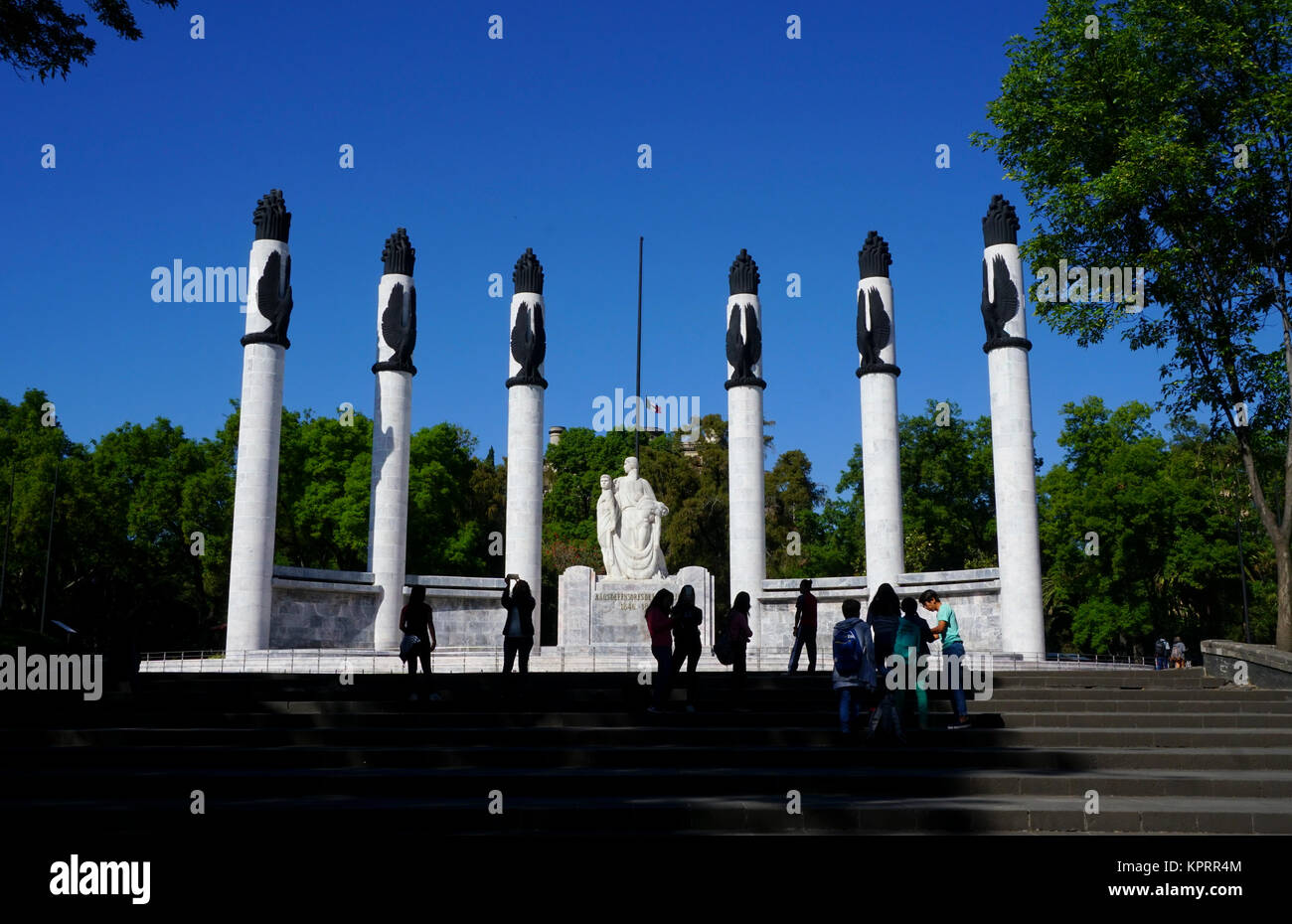 Ninos Heroes monument in Chapultepec Park, Mexico City, DF, Mexico ...