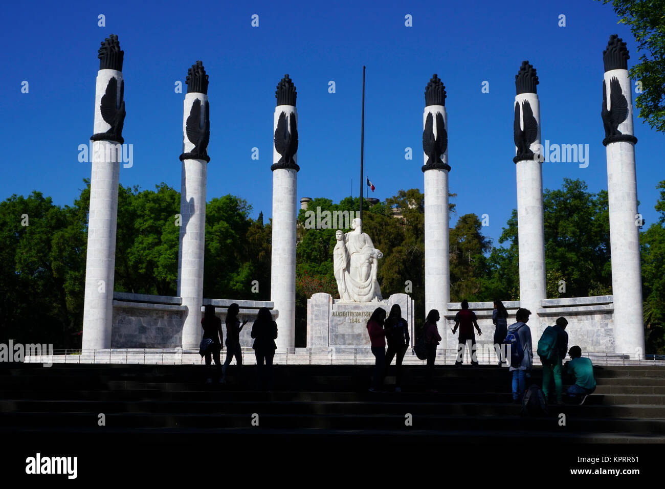 Ninos Heroes monument in Chapultepec Park, Mexico City, DF, Mexico ...