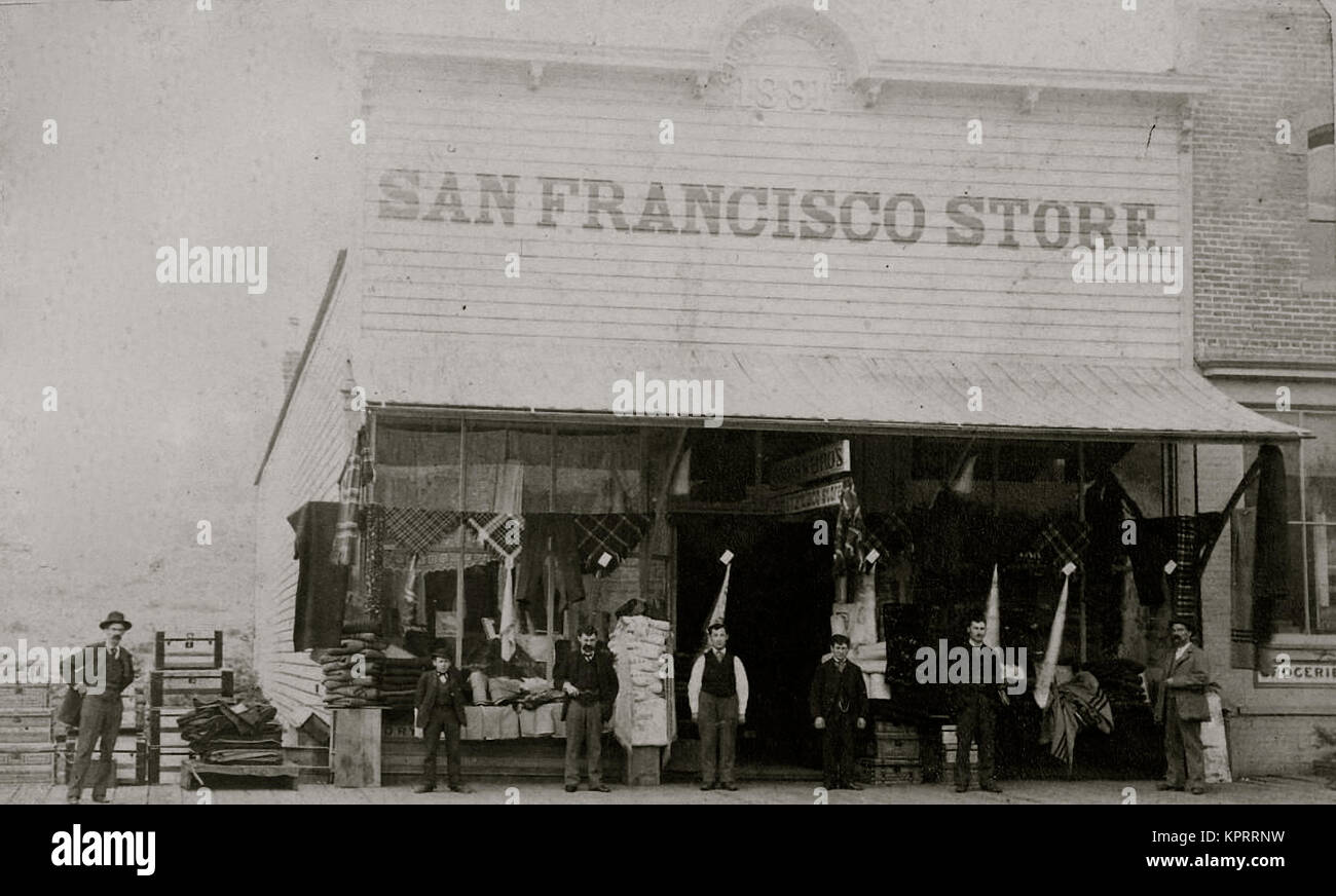 San Francisco Store 1880S Stock Photo - Alamy