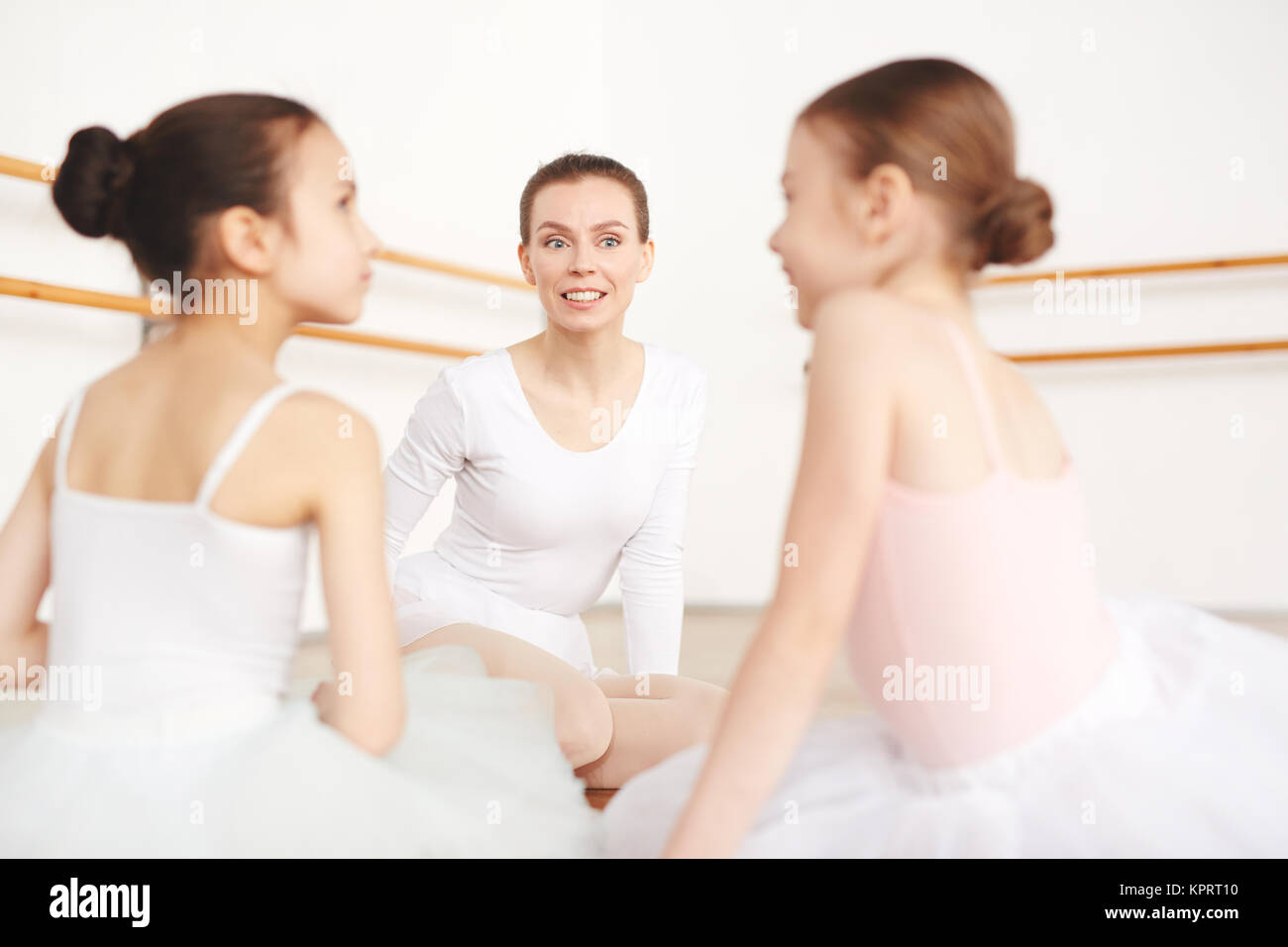 Talk after lesson Stock Photo - Alamy