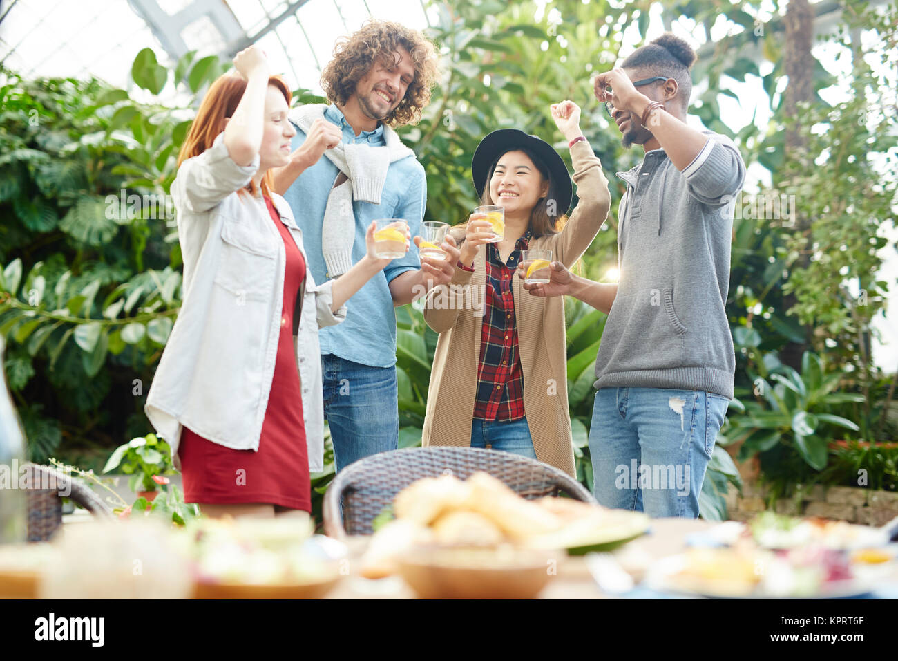 Dancing and refreshment Stock Photo - Alamy