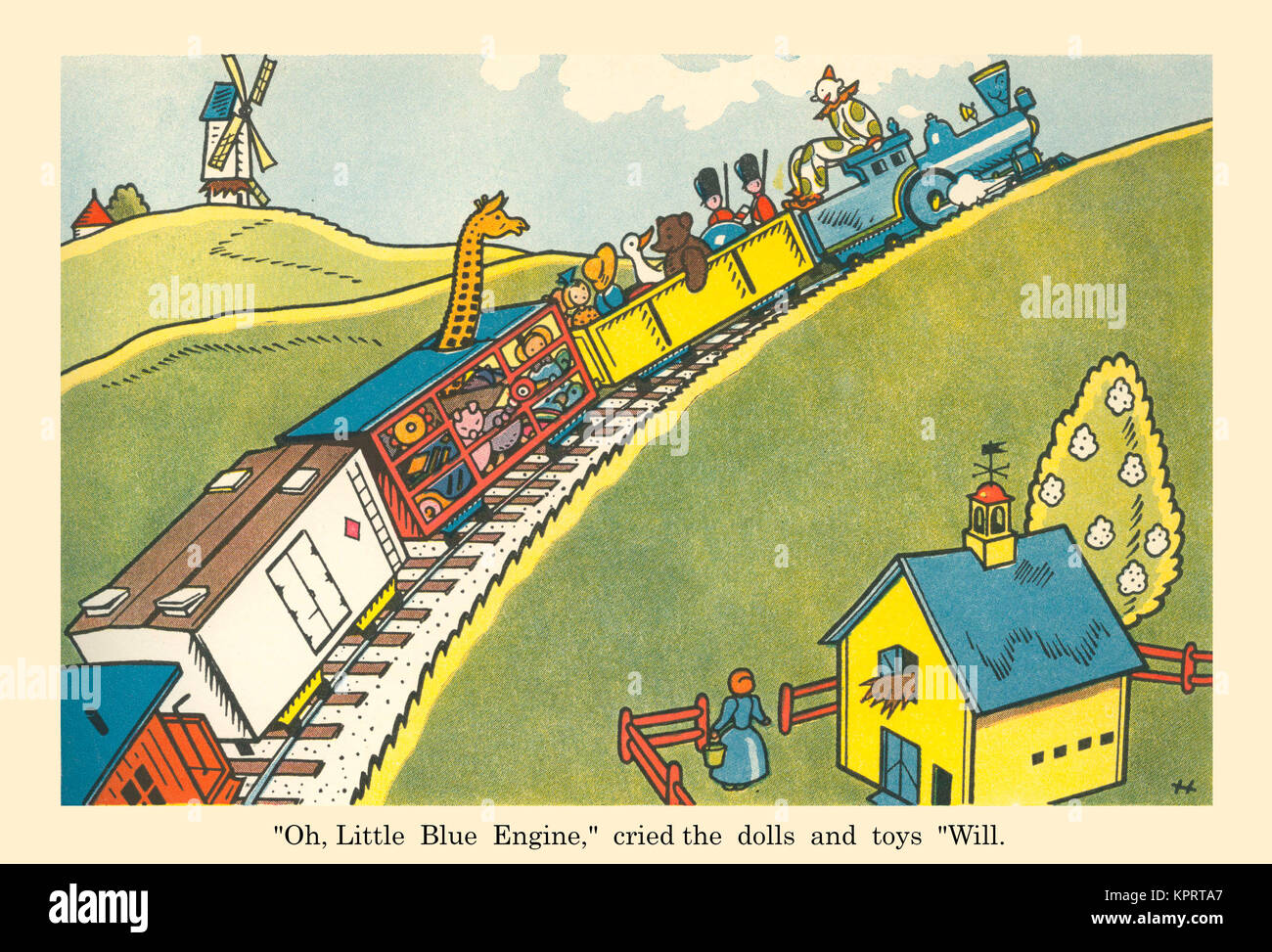 Little Blue Engine Stock Photo - Alamy