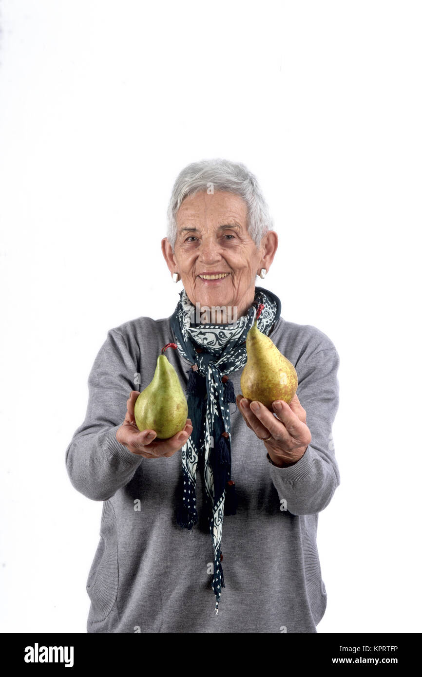 Woman eating pear hi-res stock photography and images - Alamy