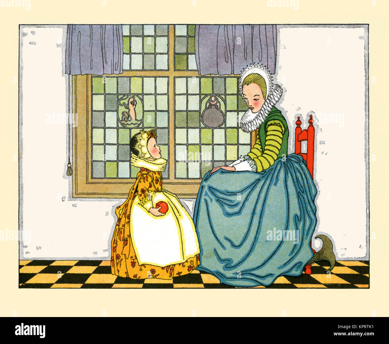 The Queen and the Princess Stock Photo - Alamy