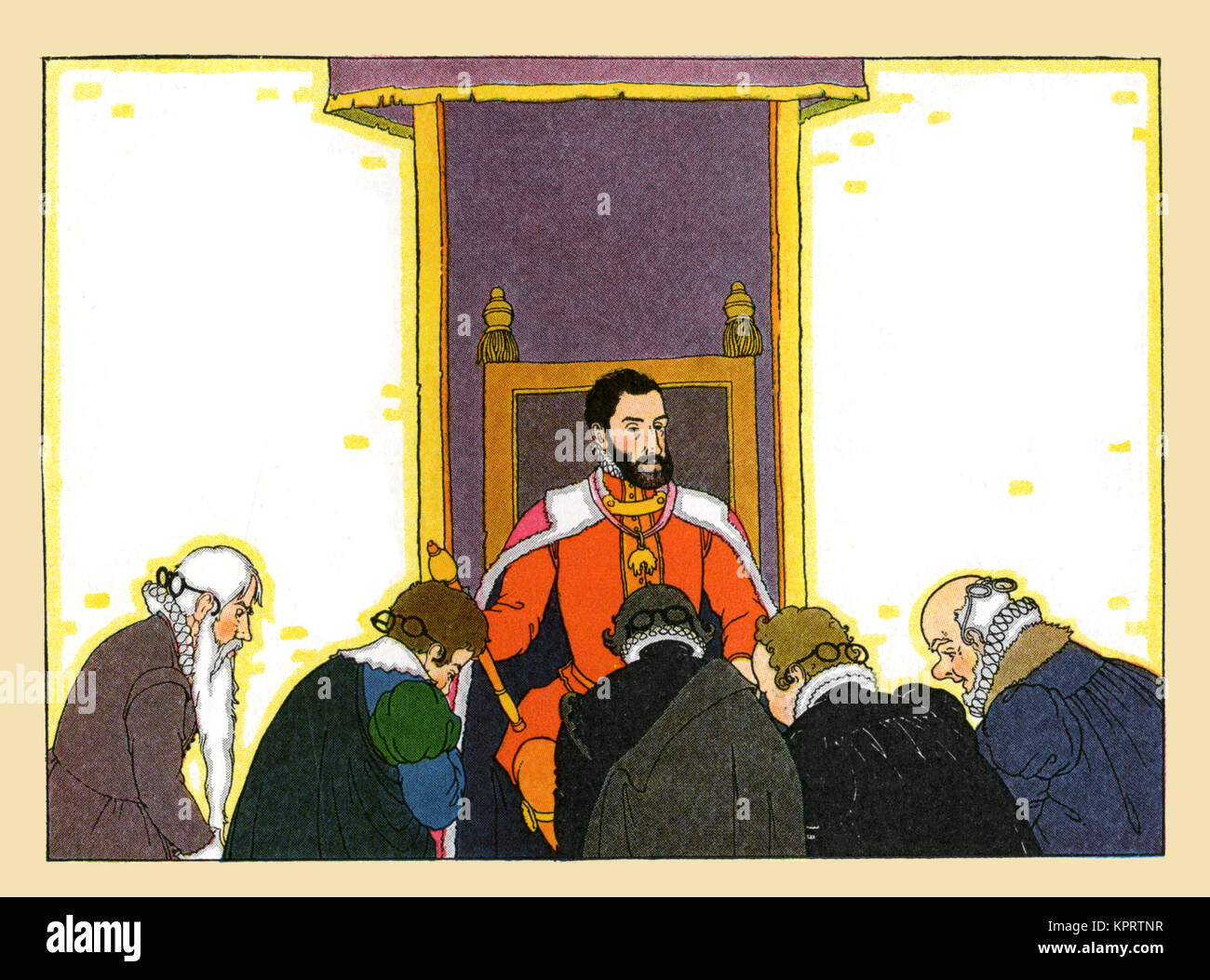 Audience with the King Stock Photo - Alamy