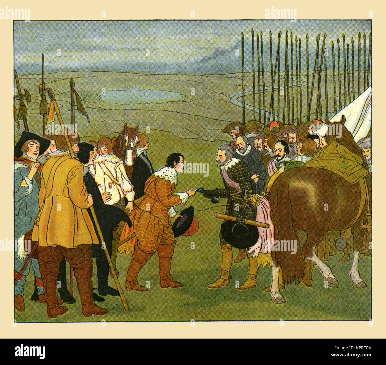 Meeting Before the Battle Stock Photo - Alamy