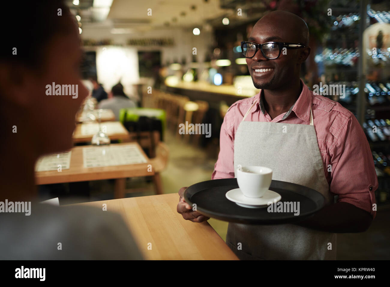 Coffee for client Stock Photo - Alamy