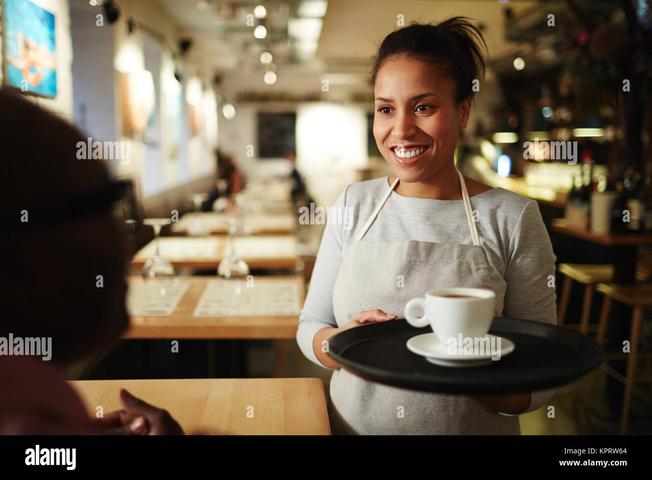 Hispanic business woman restaurant hi-res stock photography and images ...