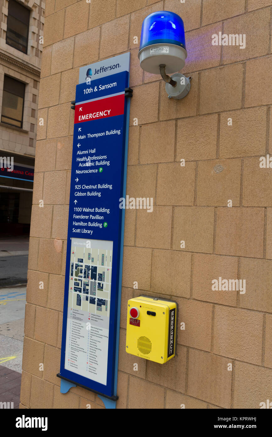 An emergency telephone point in Philadelphia, Pennsylvania, United ...
