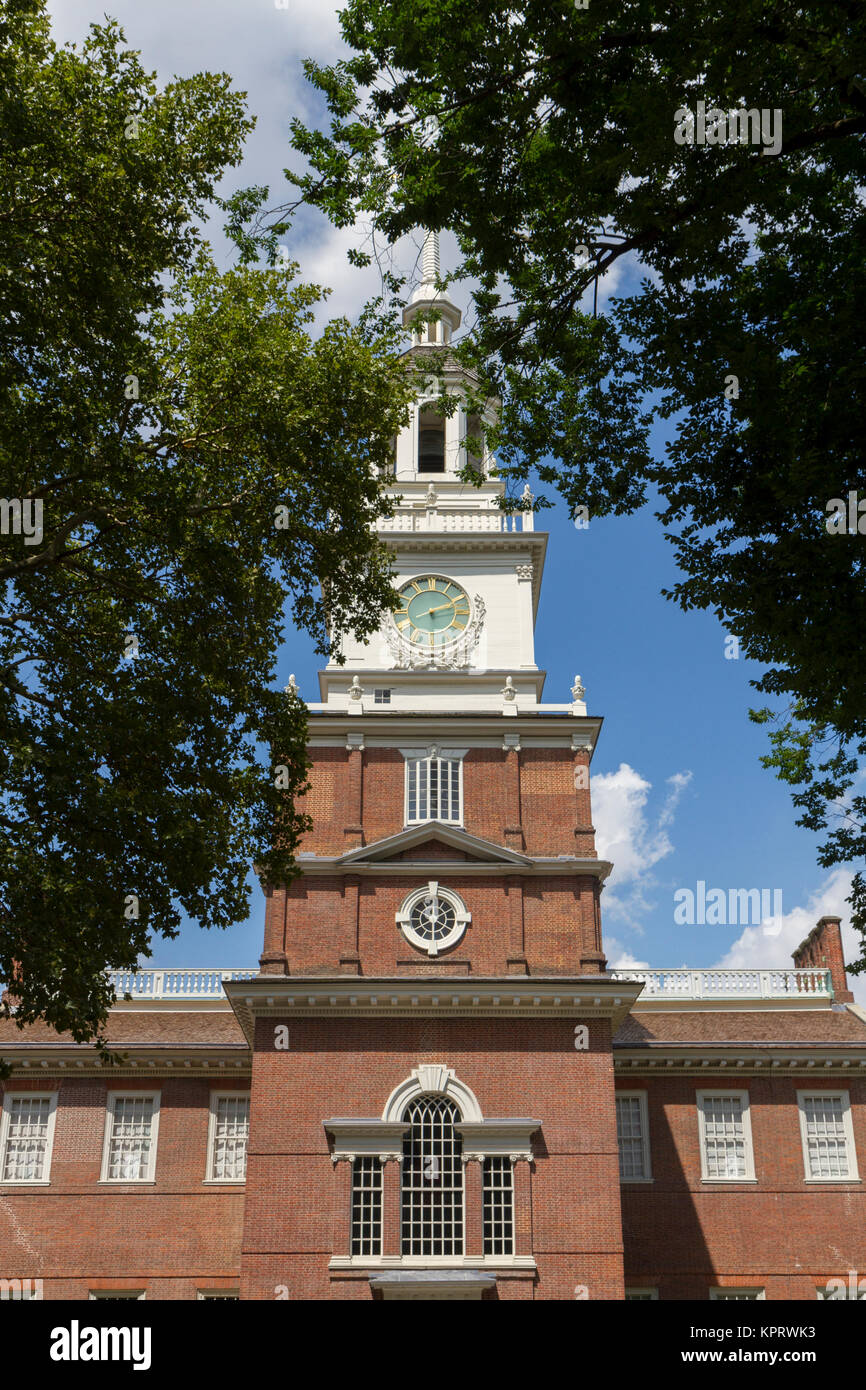 Independence Hall clock tower, Philadelphia, Pennsylvania, United ...
