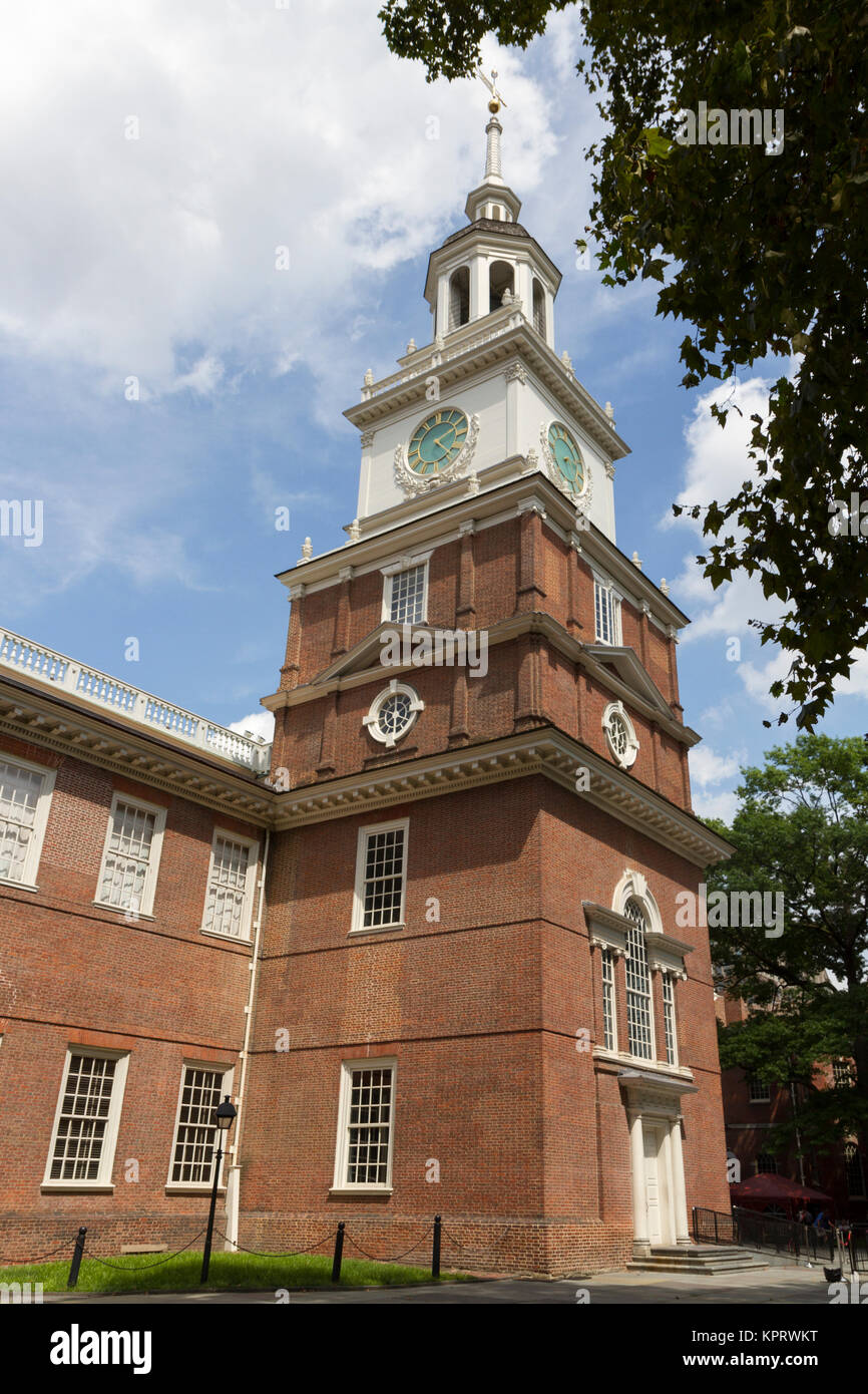 Independence Hall clock tower, Philadelphia, Pennsylvania, United ...