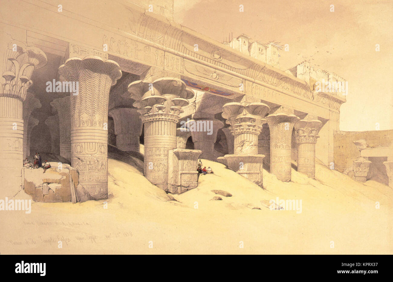 Egyptian portico hi-res stock photography and images - Alamy