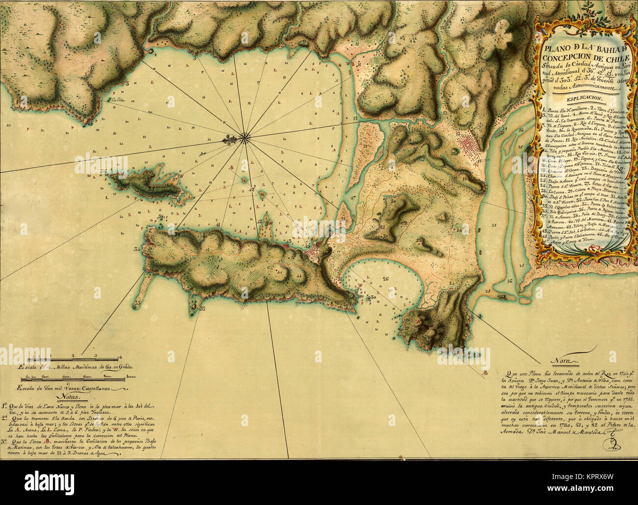 Chile topographic map hi-res stock photography and images - Alamy