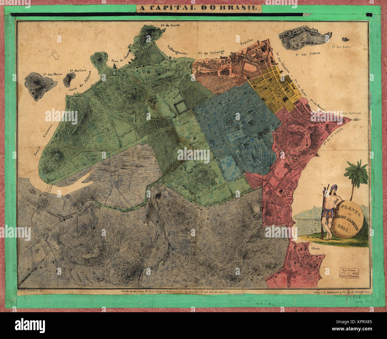 Rio De Janiero - 1911 Stock Photo - Alamy