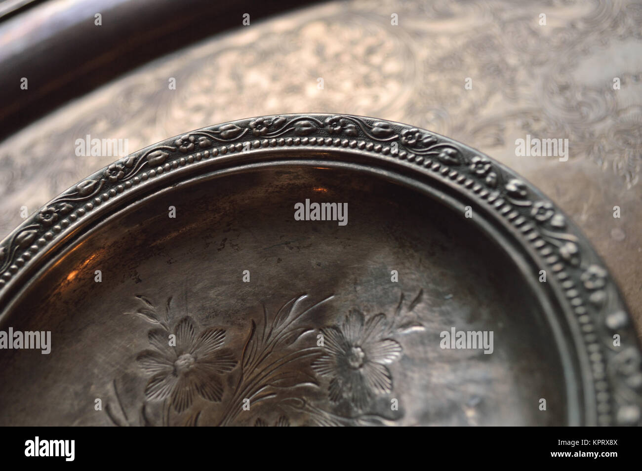 Tarnished silver texture hi-res stock photography and images - Alamy