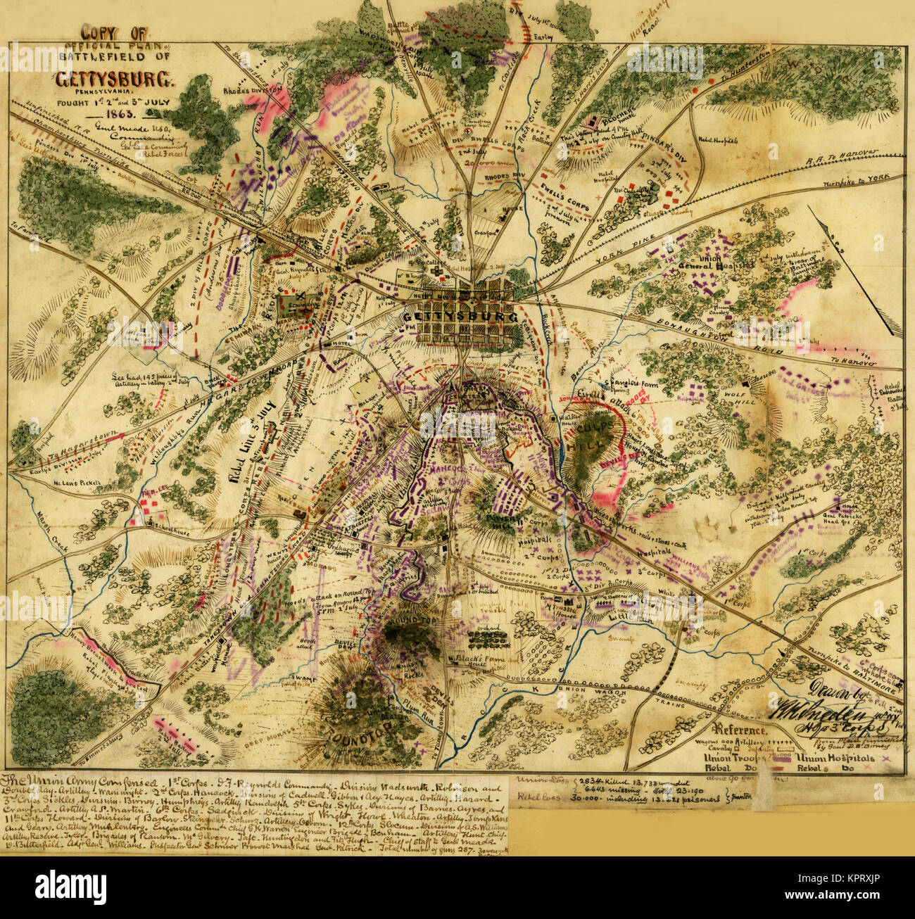 Battle of Fair Oaks or Seven Pines, Va. Fought 31st May 1862 Stock ...