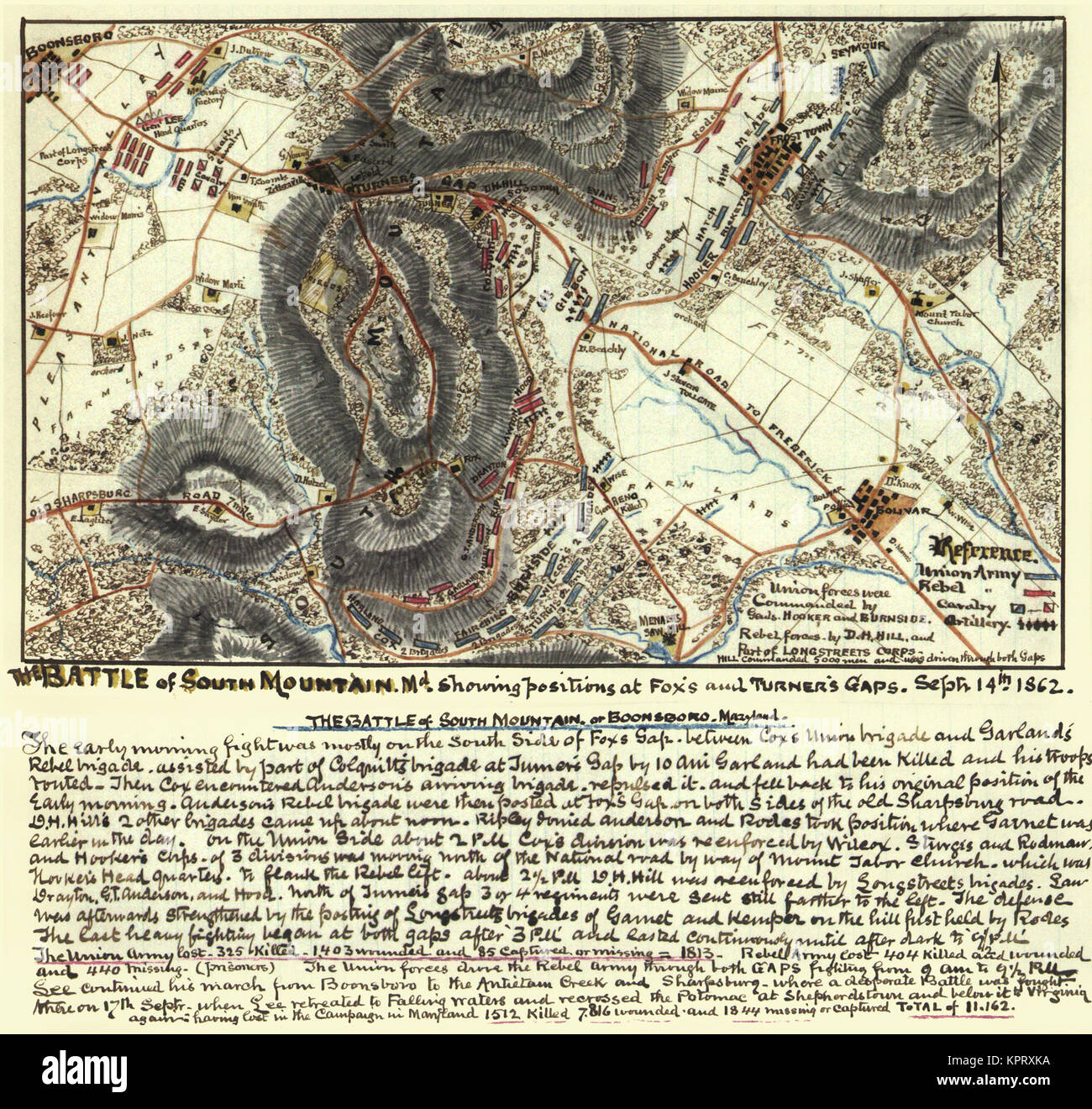 Battle of Chancellorsville, Virginia, May 2nd & 3rd 1863 Stock Photo ...