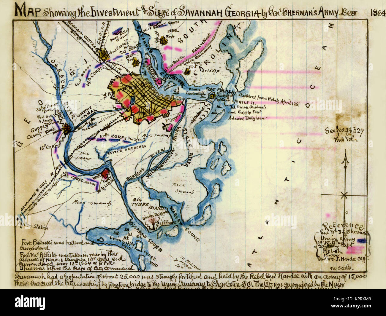 Civil War Map Battle Of Atlanta