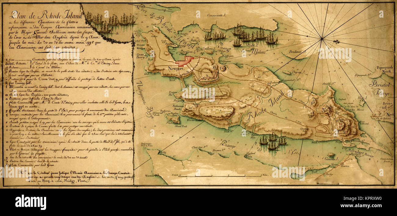 Plan de Rhode Island Stock Photo - Alamy