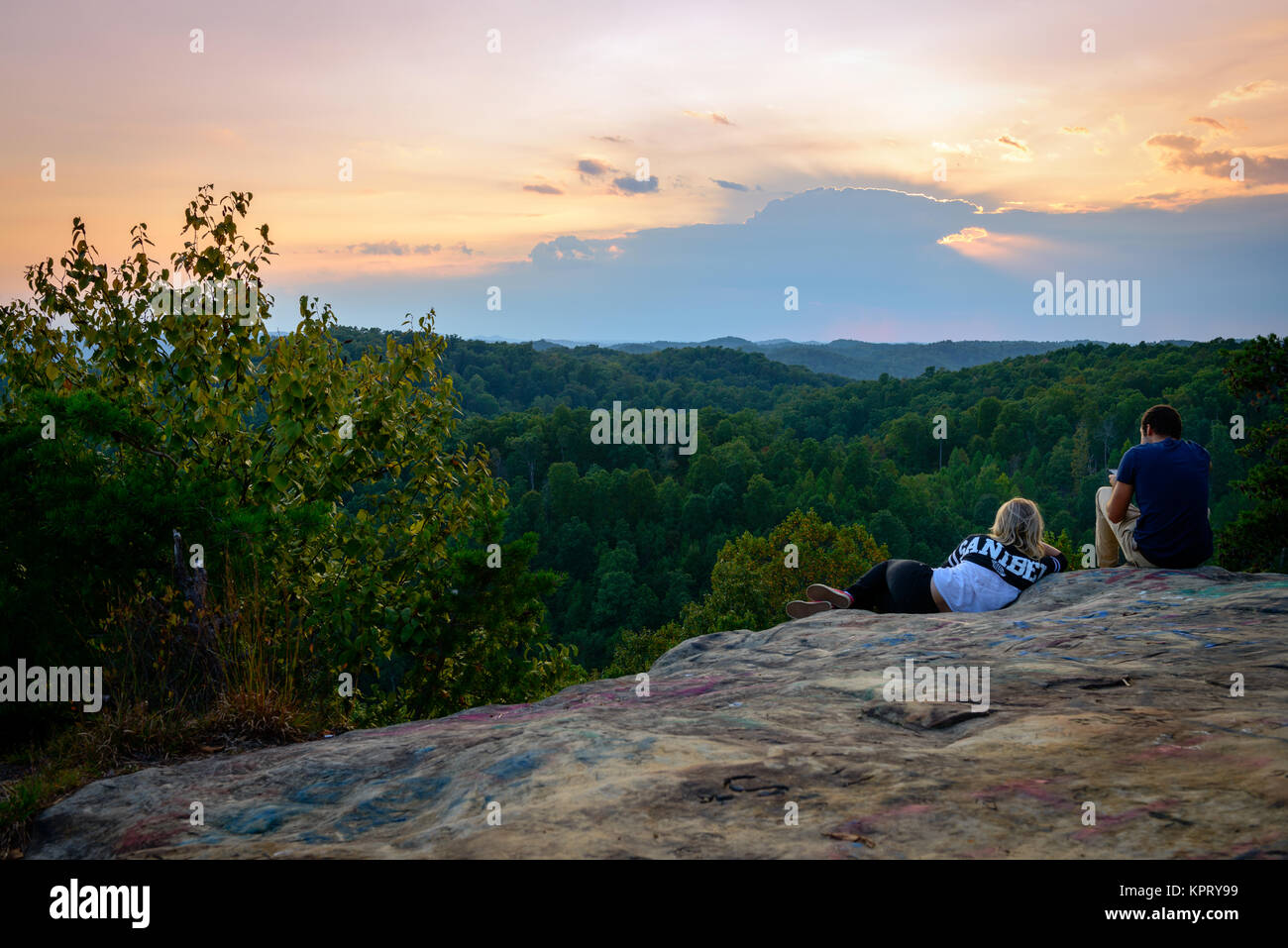 Captured from above the Daniel Boone National Forest in northeastern ...