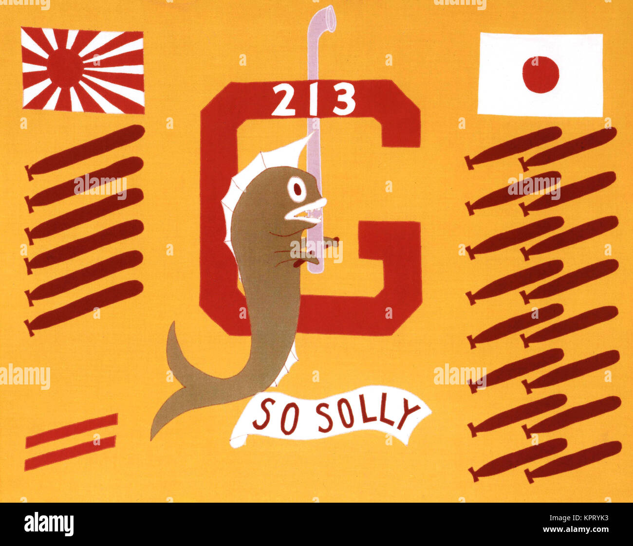 WW II Battleflag of the Greenling (SS-213 Stock Photo - Alamy