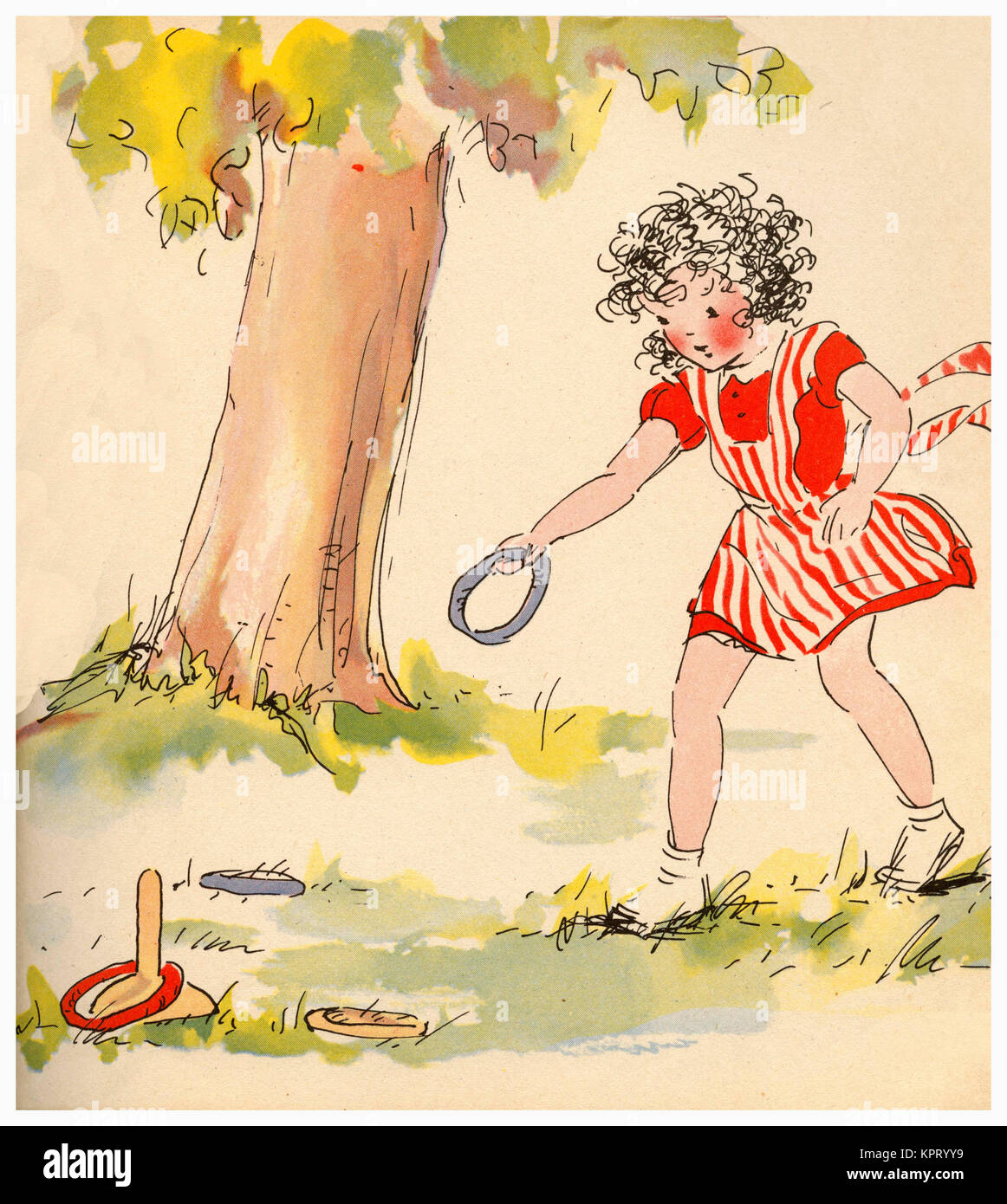 Playing Ring Toss Stock Photo - Alamy