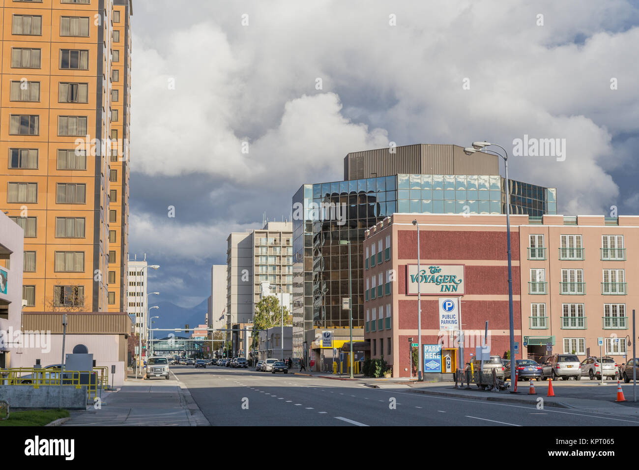Downtown anchorage street hi-res stock photography and images - Alamy