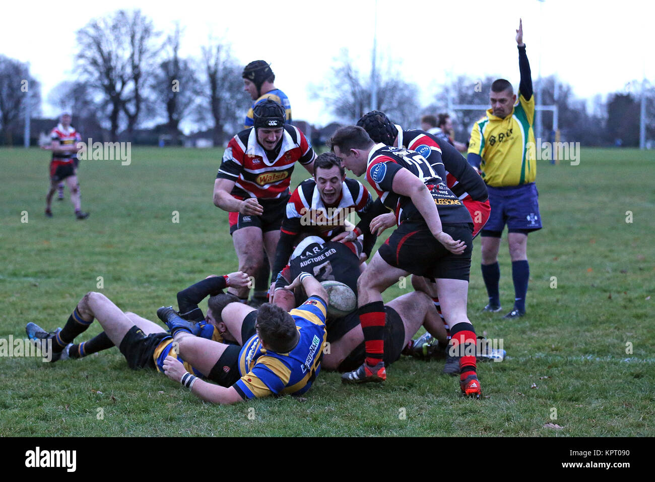 Campion score a second try to win the match during Upminster RFC vs ...