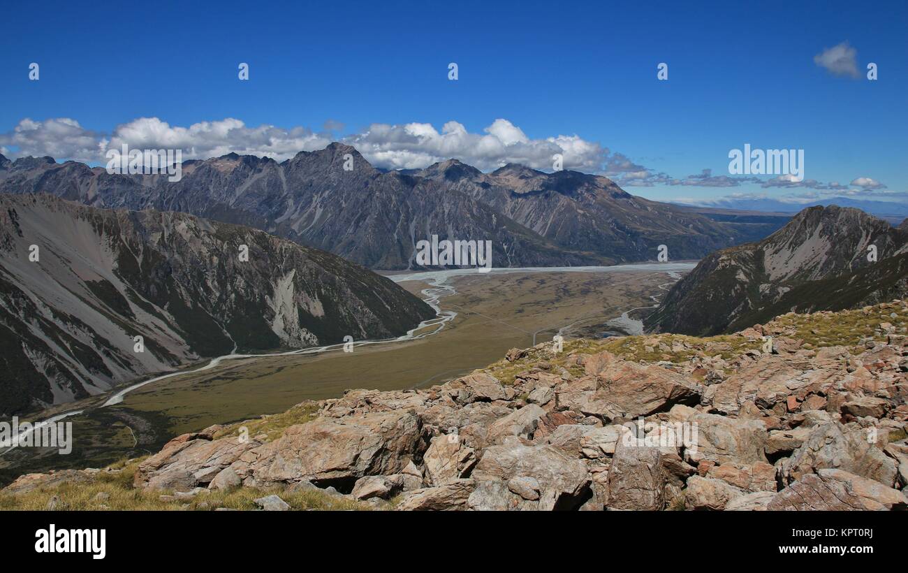 Beautiful landscape in the Southern Alps, New Zealand Stock Photo - Alamy