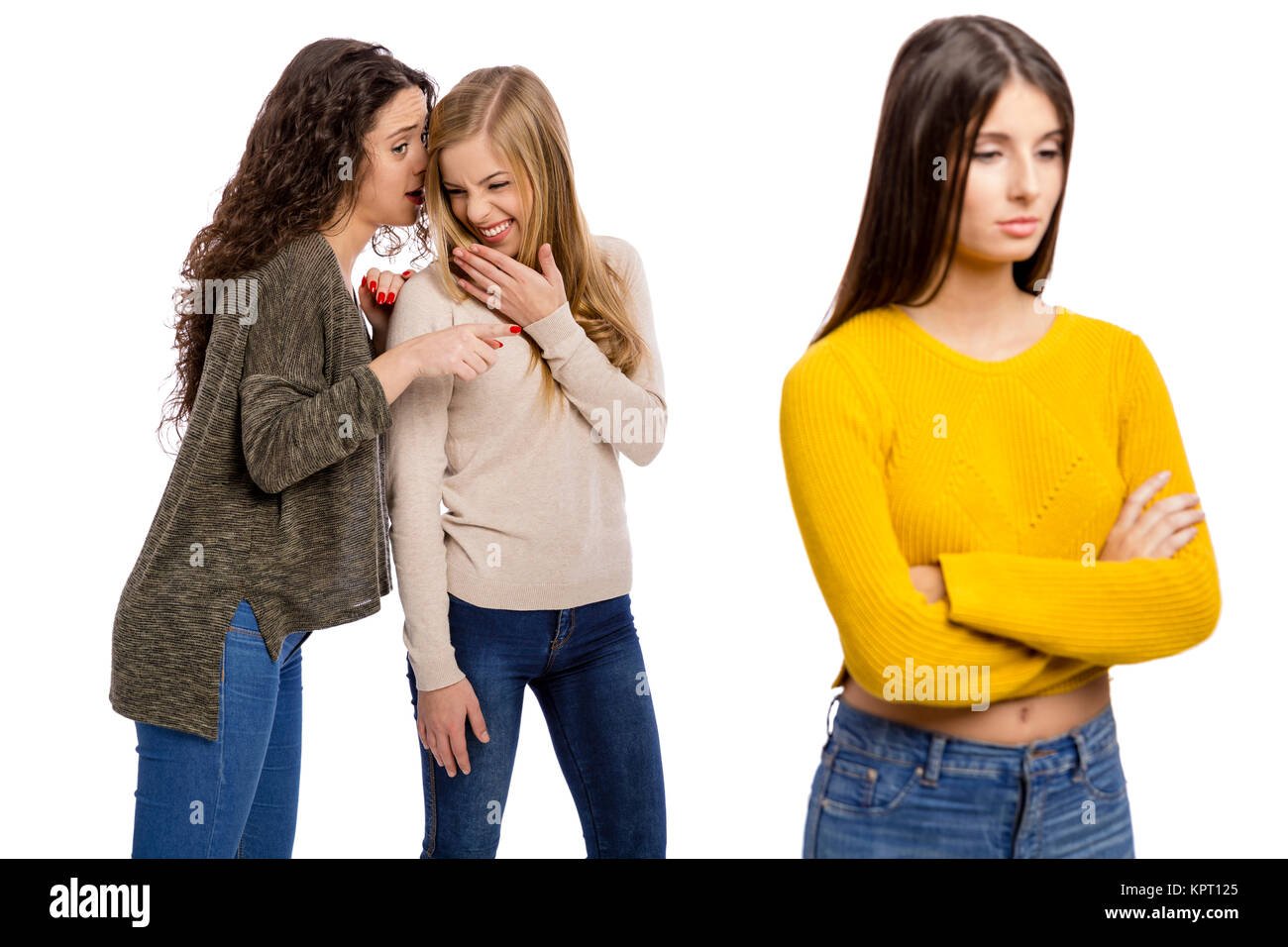 Teenage girls gossiping Stock Photo - Alamy