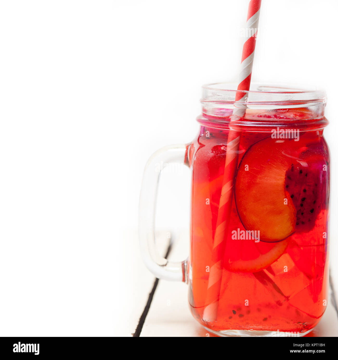 fresh fruit punch drink Stock Photo - Alamy