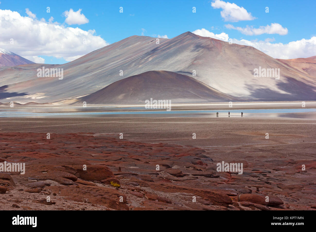 Majestically emotional landscape of Atacama Desert, Chile. Volcanic ...