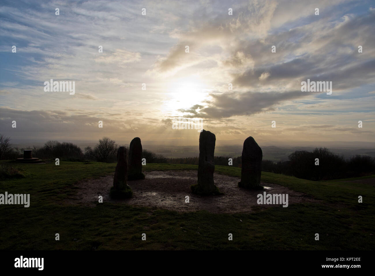 Hilltop standing stones hi-res stock photography and images - Alamy