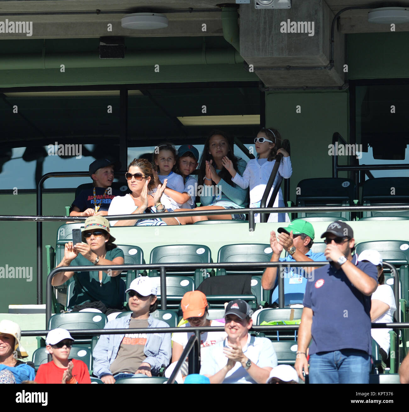 Charlene riva federer and myla rose federer hi-res stock photography ...